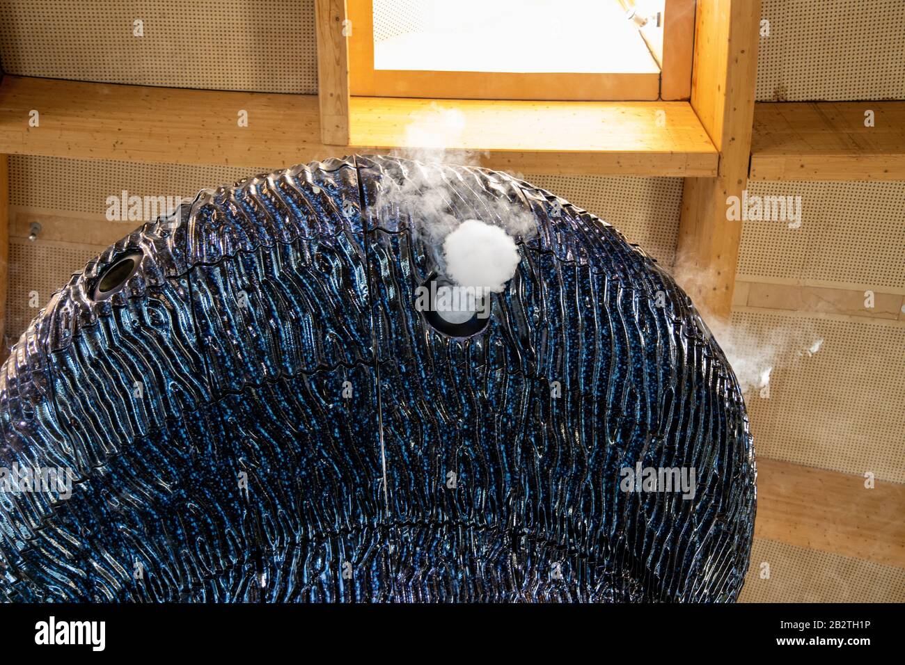 Infinity Blue sculpture by Studio Swine at Eden Project, Cornwall Stock ...
