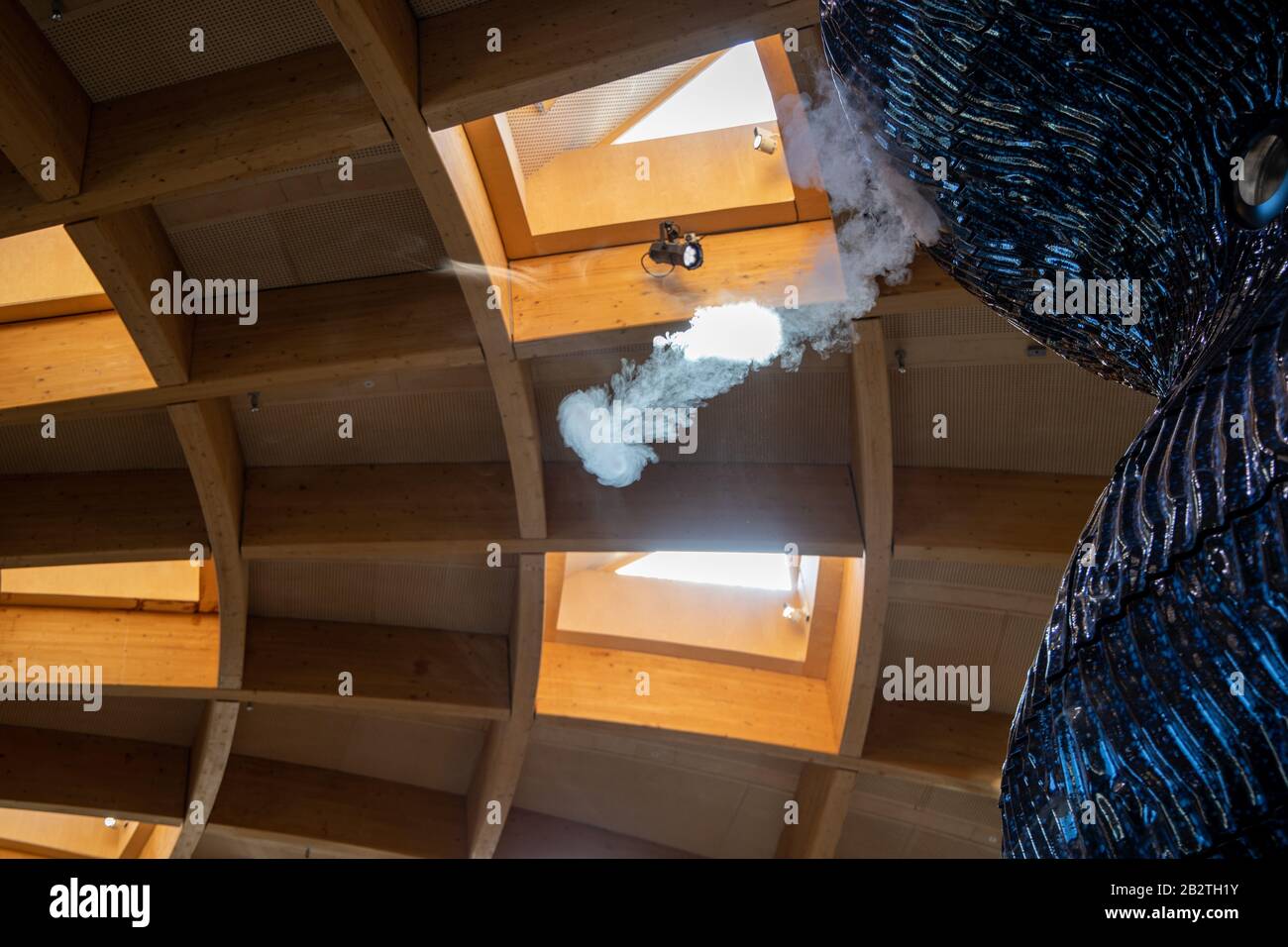 Infinity Blue sculpture by Studio Swine at Eden Project, Cornwall Stock ...
