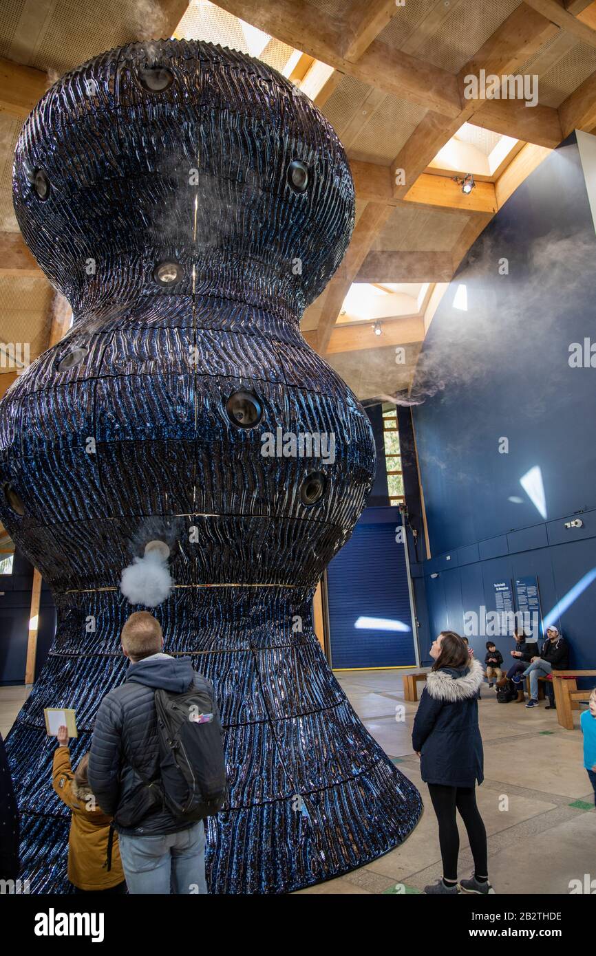 Infinity Blue sculpture by Studio Swine at Eden Project, Cornwall Stock ...