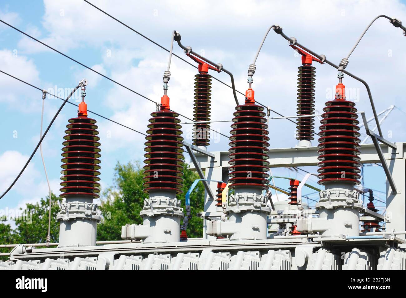 Isolators at an electrical substation hi-res stock photography and ...