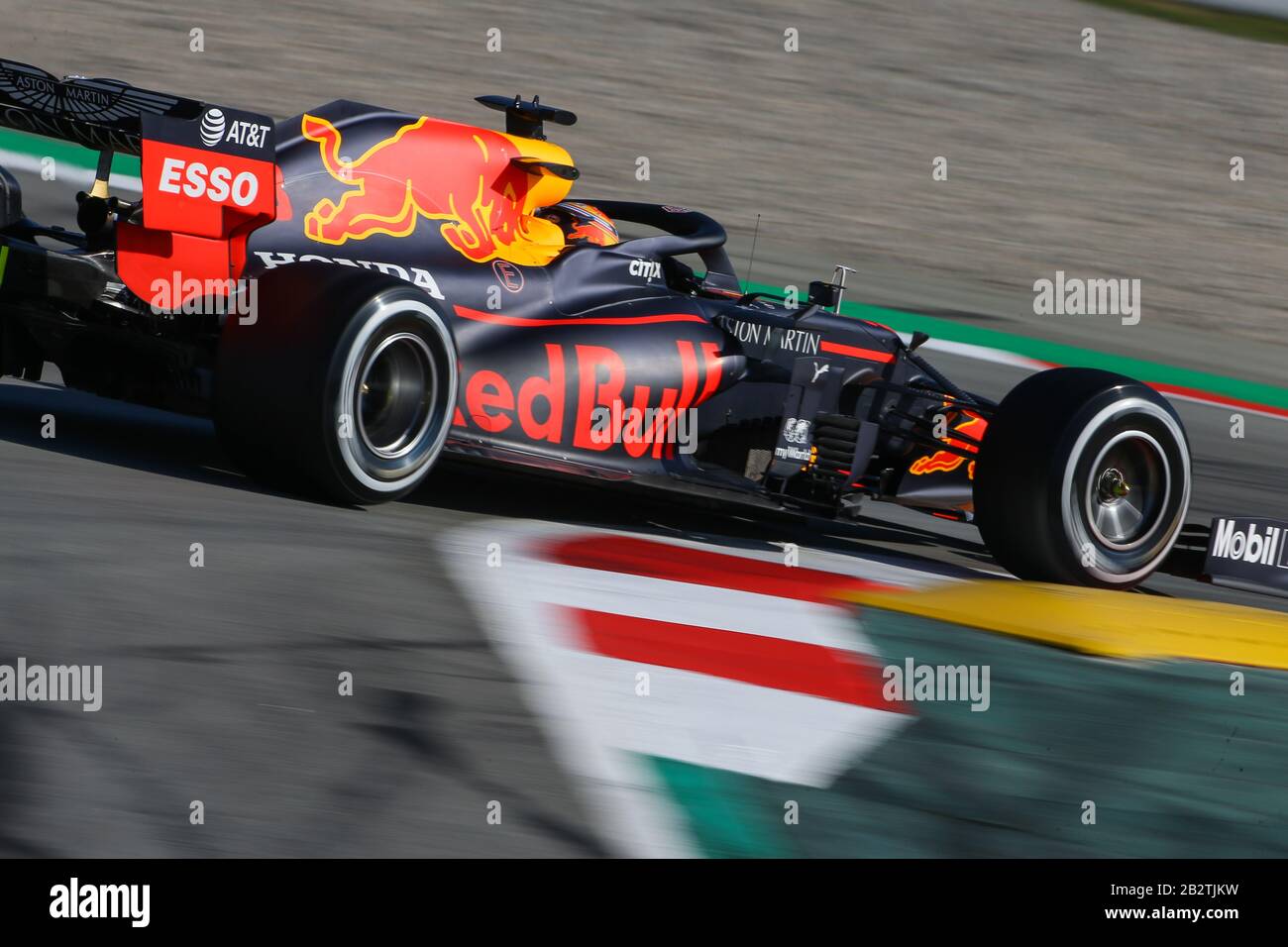 Alexander Albon of Red Bull Racing during 2020 F1 winter testing in ...