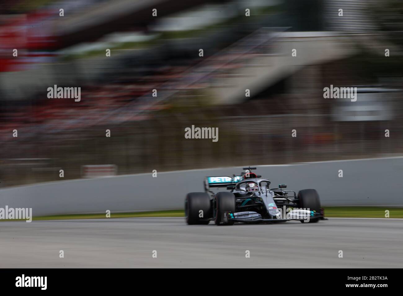 Lewis Hamilton of AMG Mercedes F1 during 2020 F1 winter testing in ...