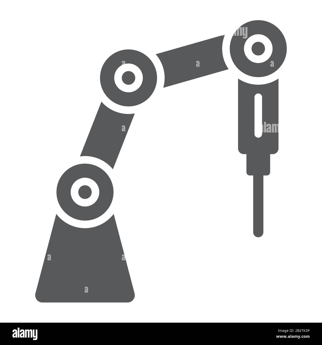 Medical robot glyph icon, technology and medicine, surgical robot sign ...