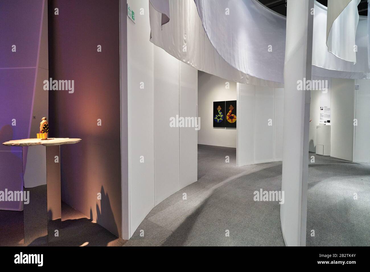HONG KONG, CHINA - CIRCA JANUARY, 2019: circular-shaped exhibition ...