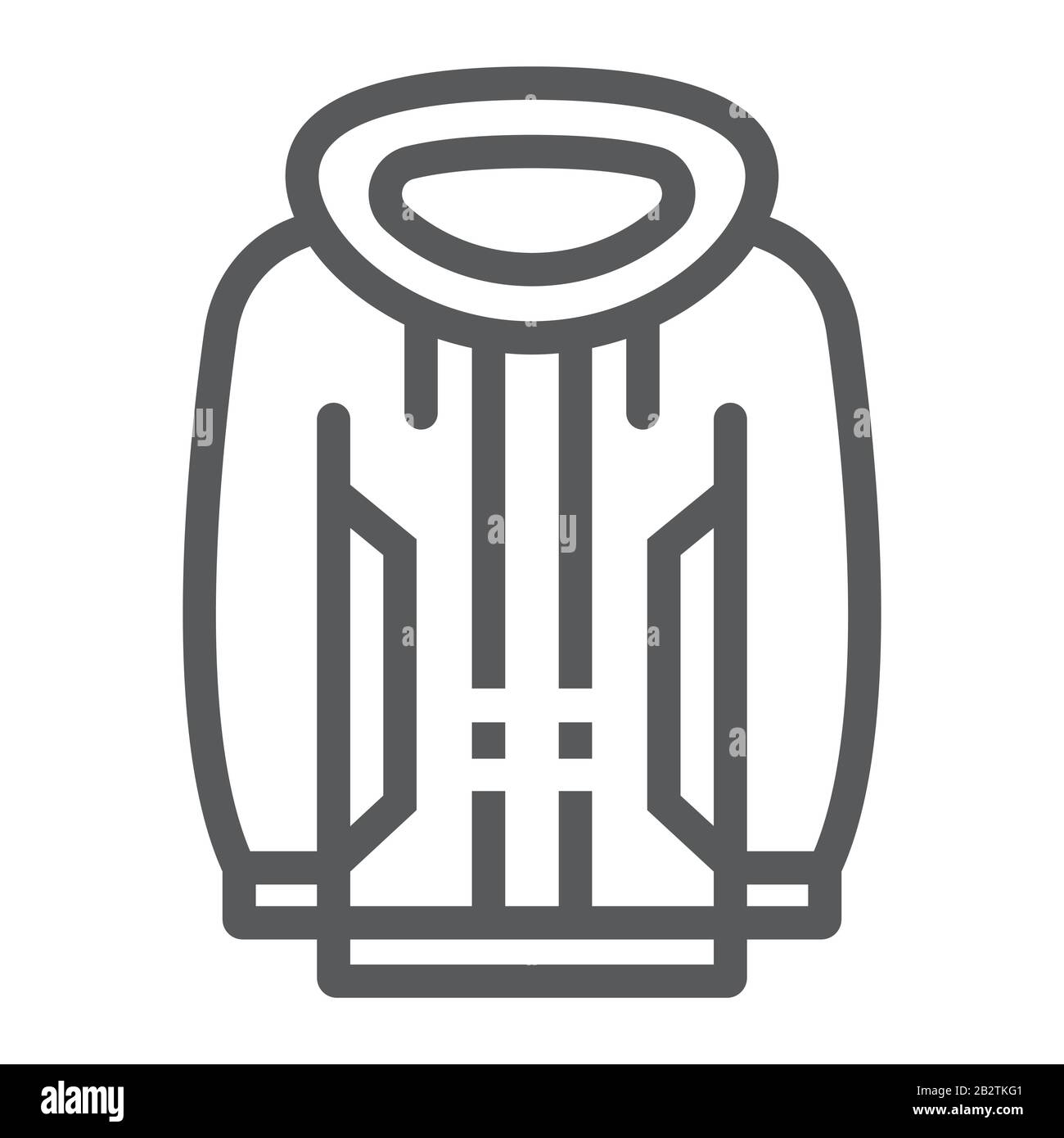 Smart clothing line icon, technology and future, future cloth sign ...