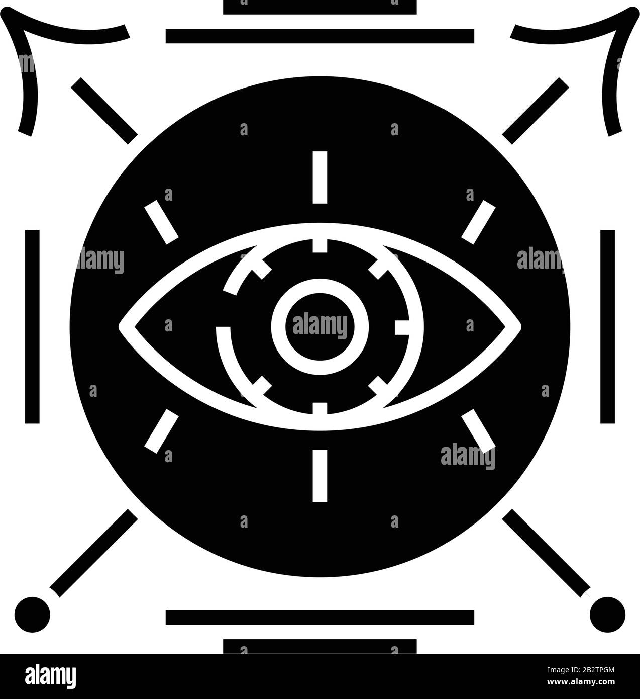 Open data black icon, concept illustration, vector flat symbol, glyph ...