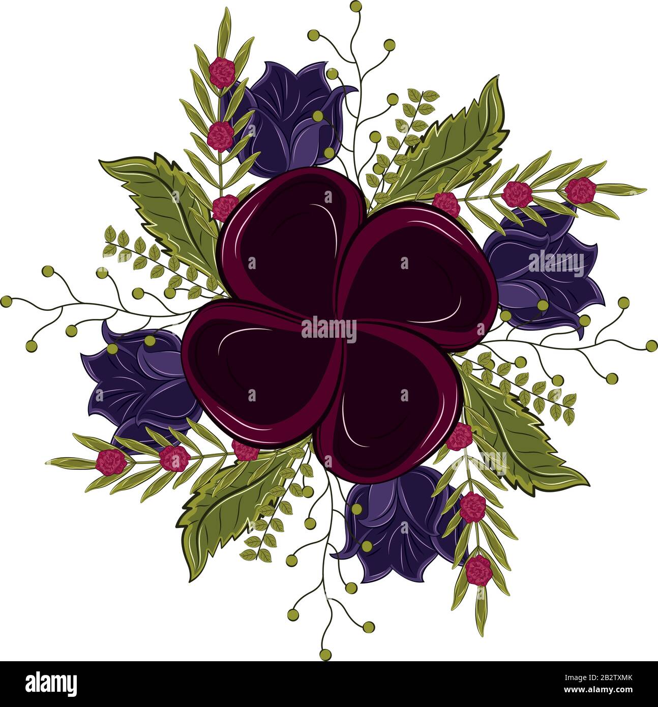 Isolated floral bouquet Stock Vector Image & Art - Alamy