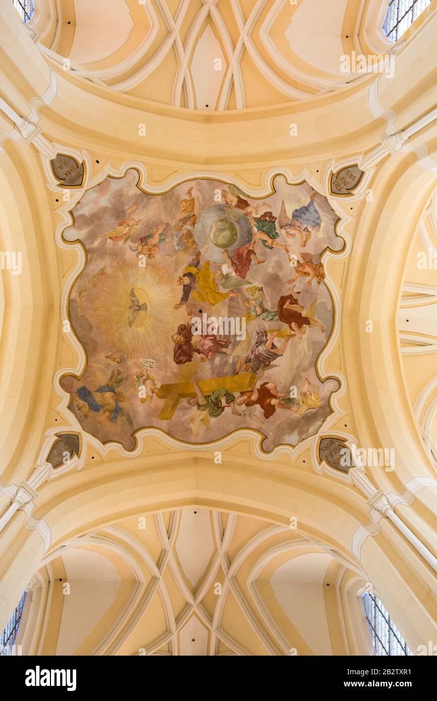 Church ceiling, windows, frescoes Stock Photo - Alamy