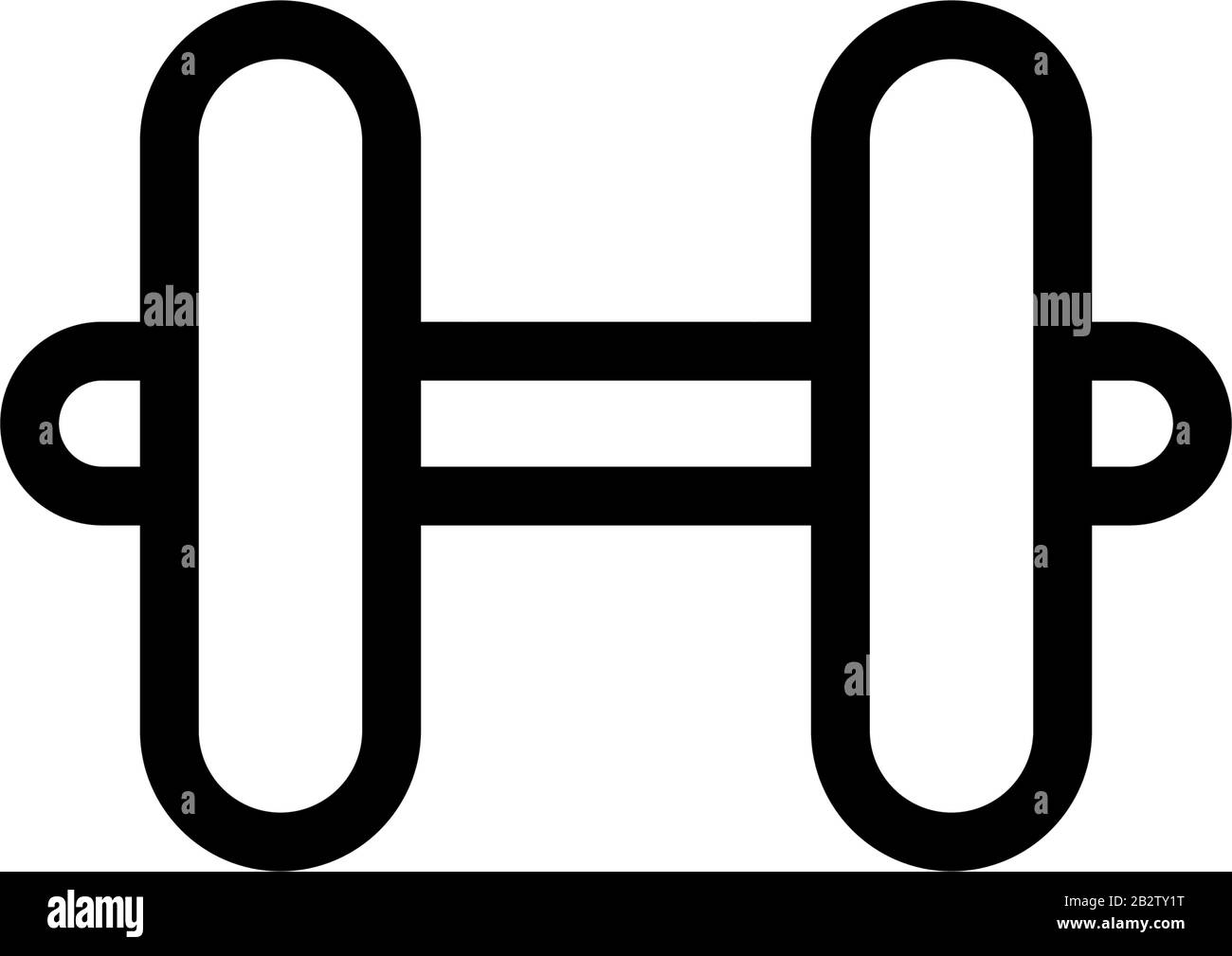 Dumbbell icon weightlifting fitness hi-res stock photography and images ...