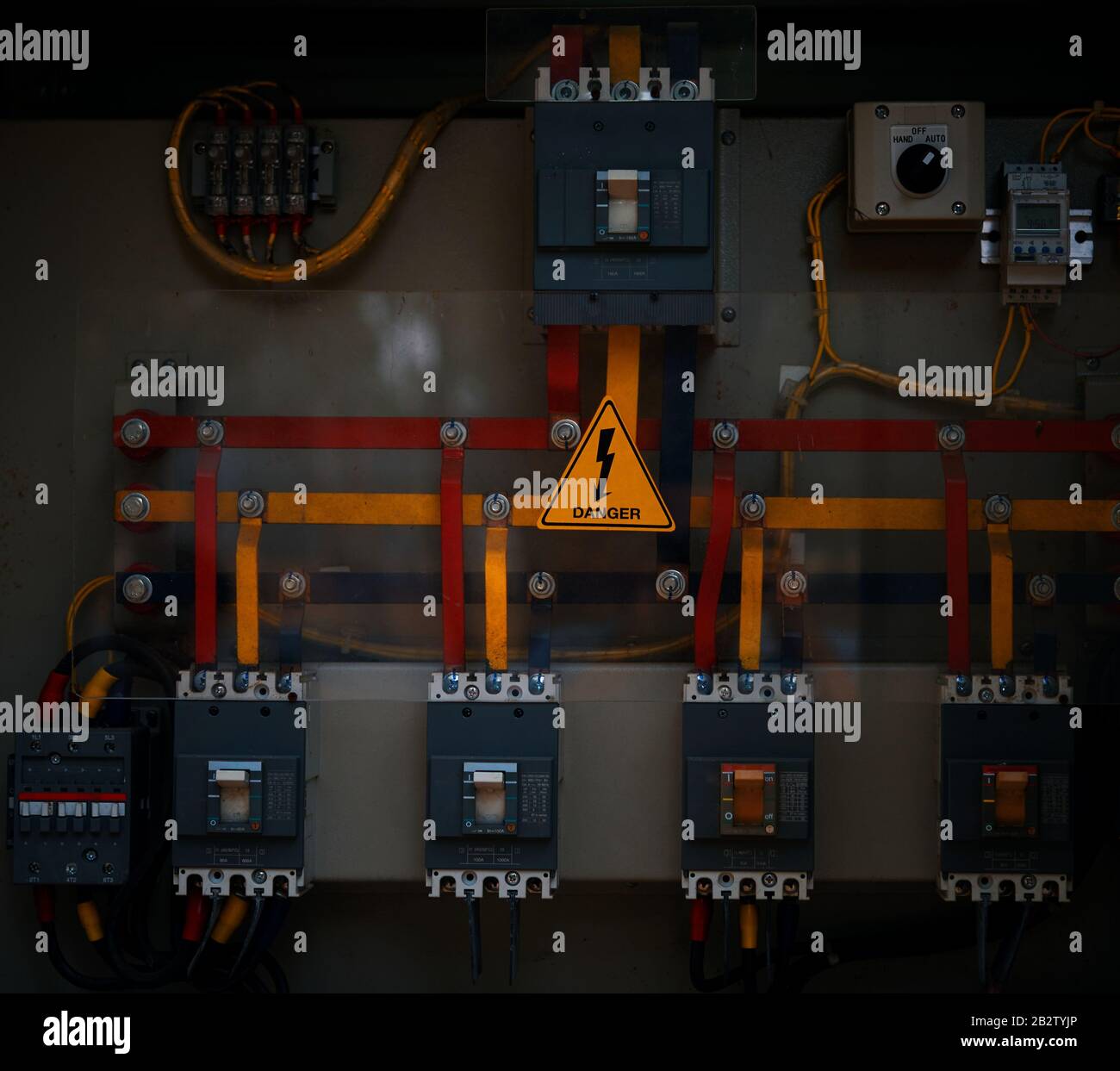 The electrical power controller panel Stock Photo - Alamy