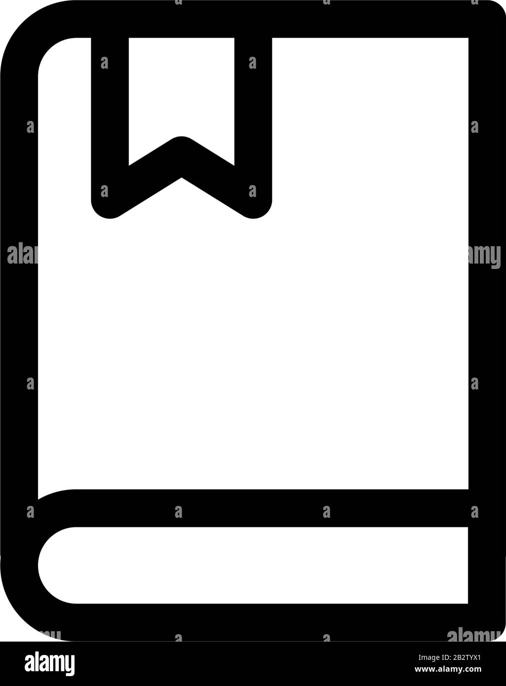 Book with bookmark logo hi-res stock photography and images - Alamy