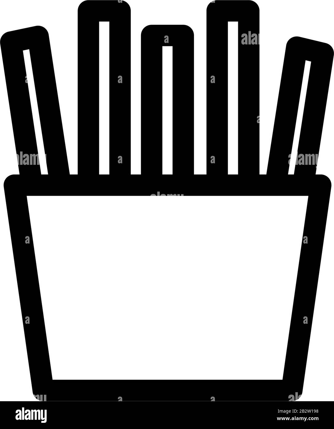 Fries french fast food Black and White Stock Photos & Images - Alamy