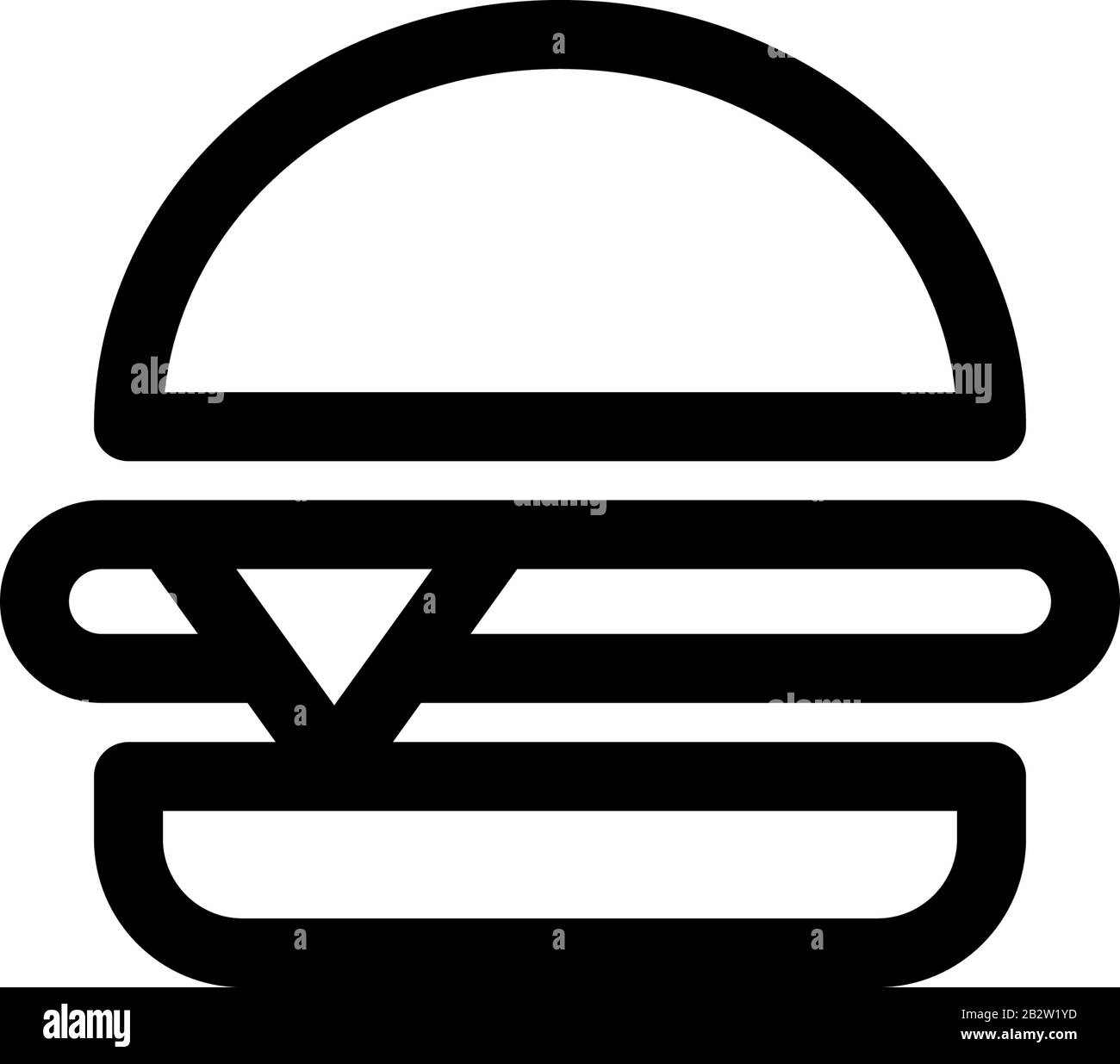 Burger icon design vector template Stock Vector Image & Art - Alamy
