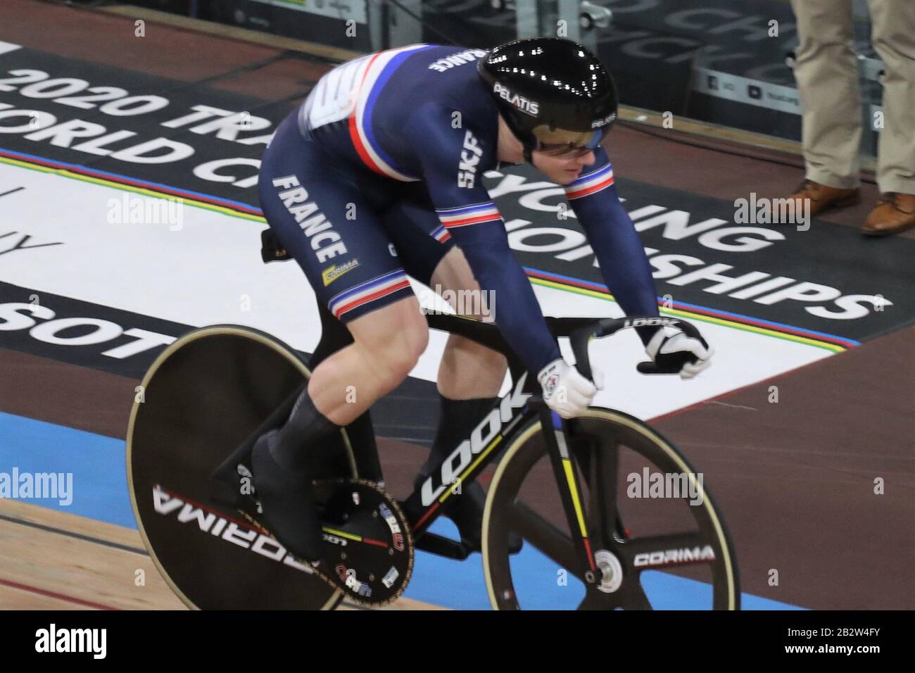 Sebastien Vigier of France Men's Keirin - Semifinals 1 Heat during the ...