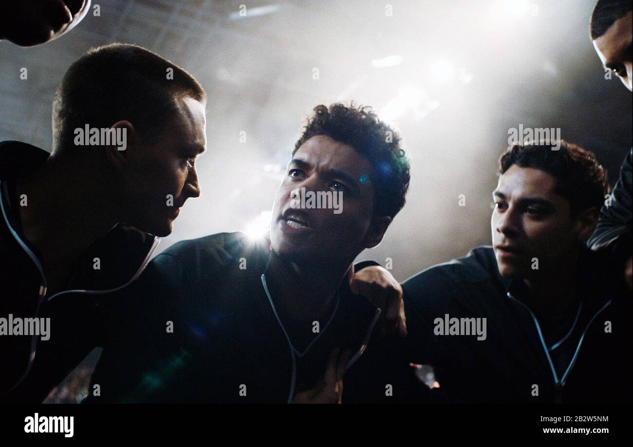 THE WAY BACK, from left: Will Ropp, Brandon Wilson, Fernando Luis Vega ...