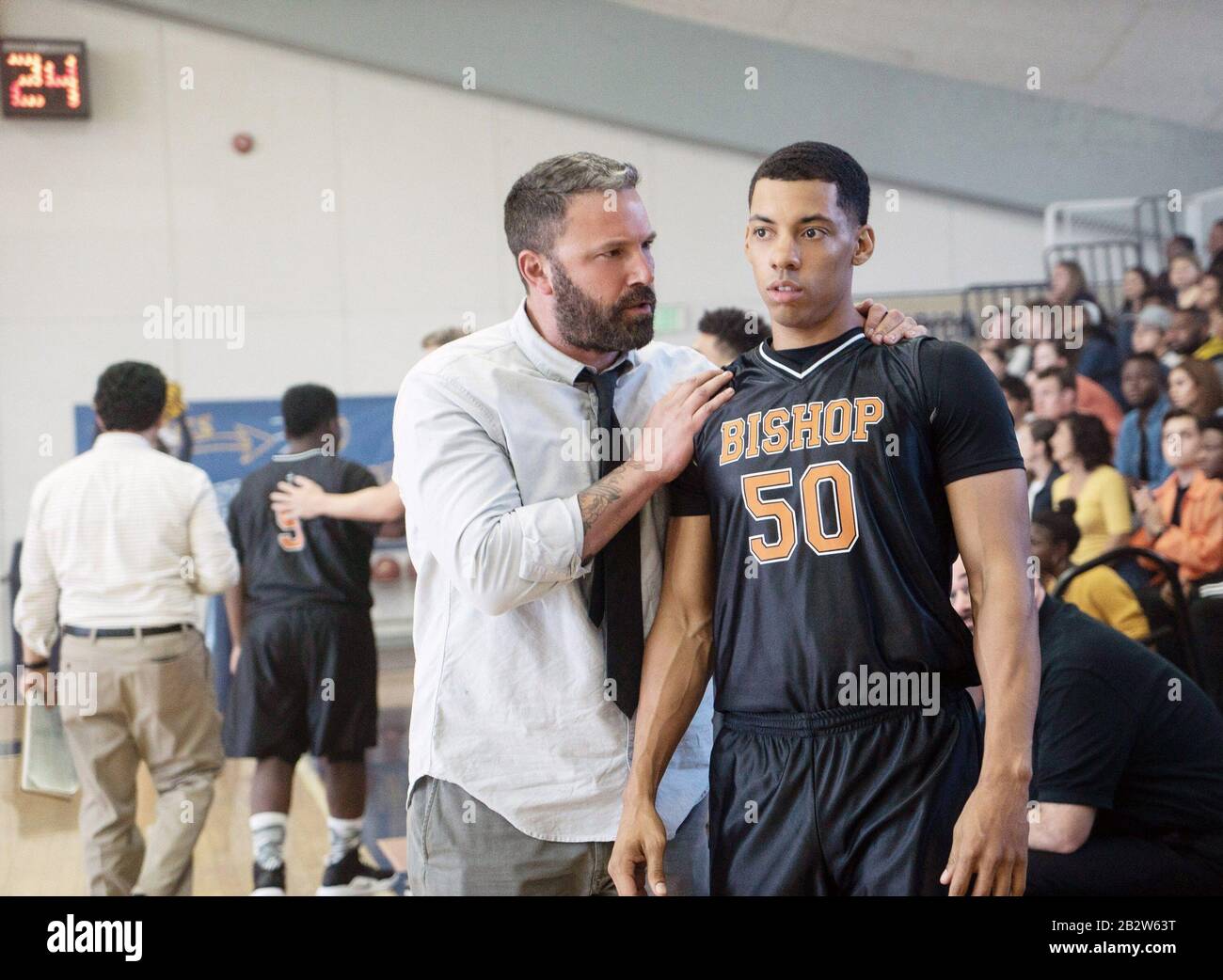 THE WAY BACK, from left: Ben Affleck, Melvin Gregg, 2020. ph: Richard ...