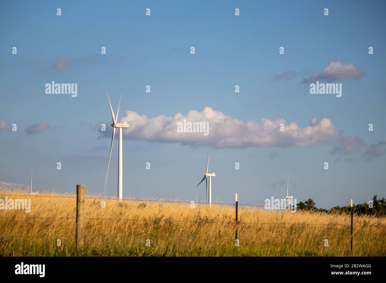O'Neill, Nebraska, US July 22, 2019 Wind Farm In Nebraska Farm Land ...