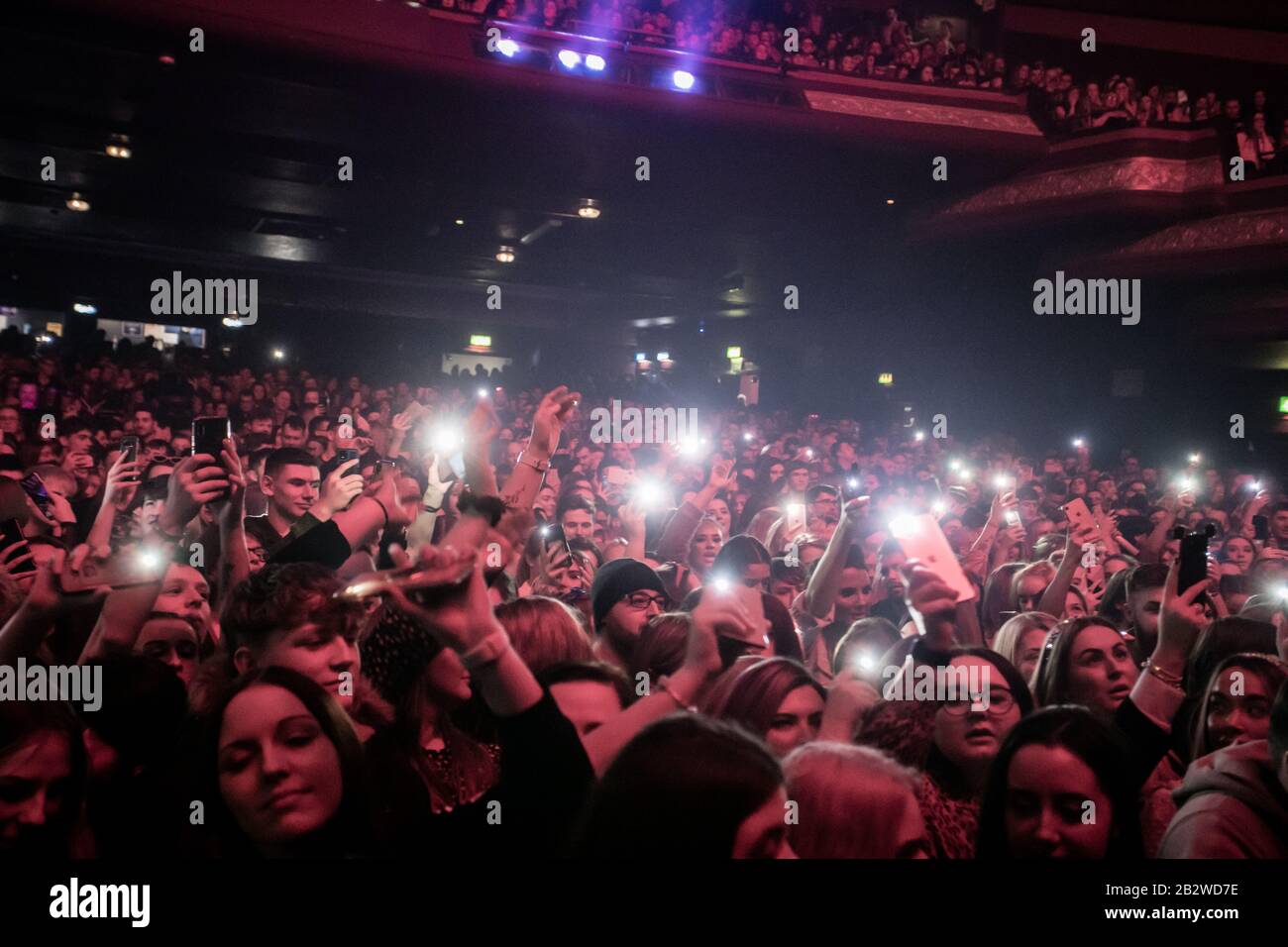 Manchester, UK. 3rd March, 2020. A sold-out audience enjoy Scottish ...