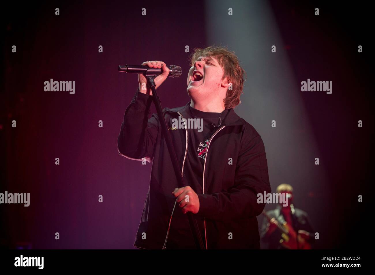 Manchester, UK. 3rd March, 2020. Scottish singer-songwriter Lewis ...