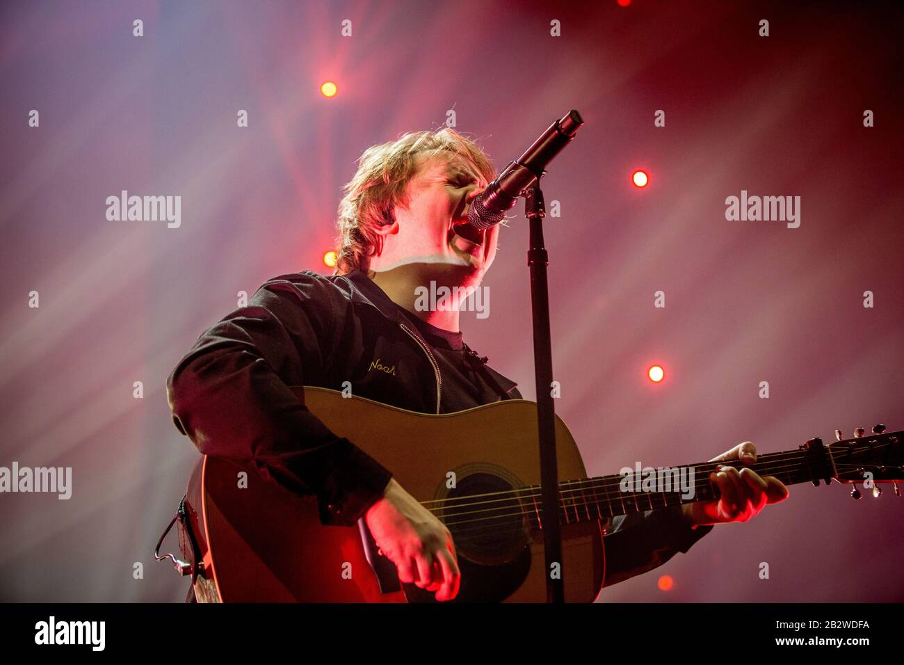 Manchester, UK. 3rd March, 2020. Scottish singer-songwriter Lewis ...