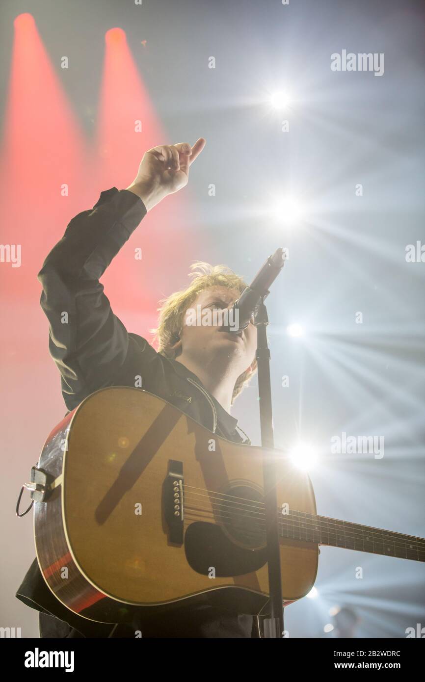 Manchester, UK. 3rd March, 2020. Scottish singer-songwriter Lewis ...
