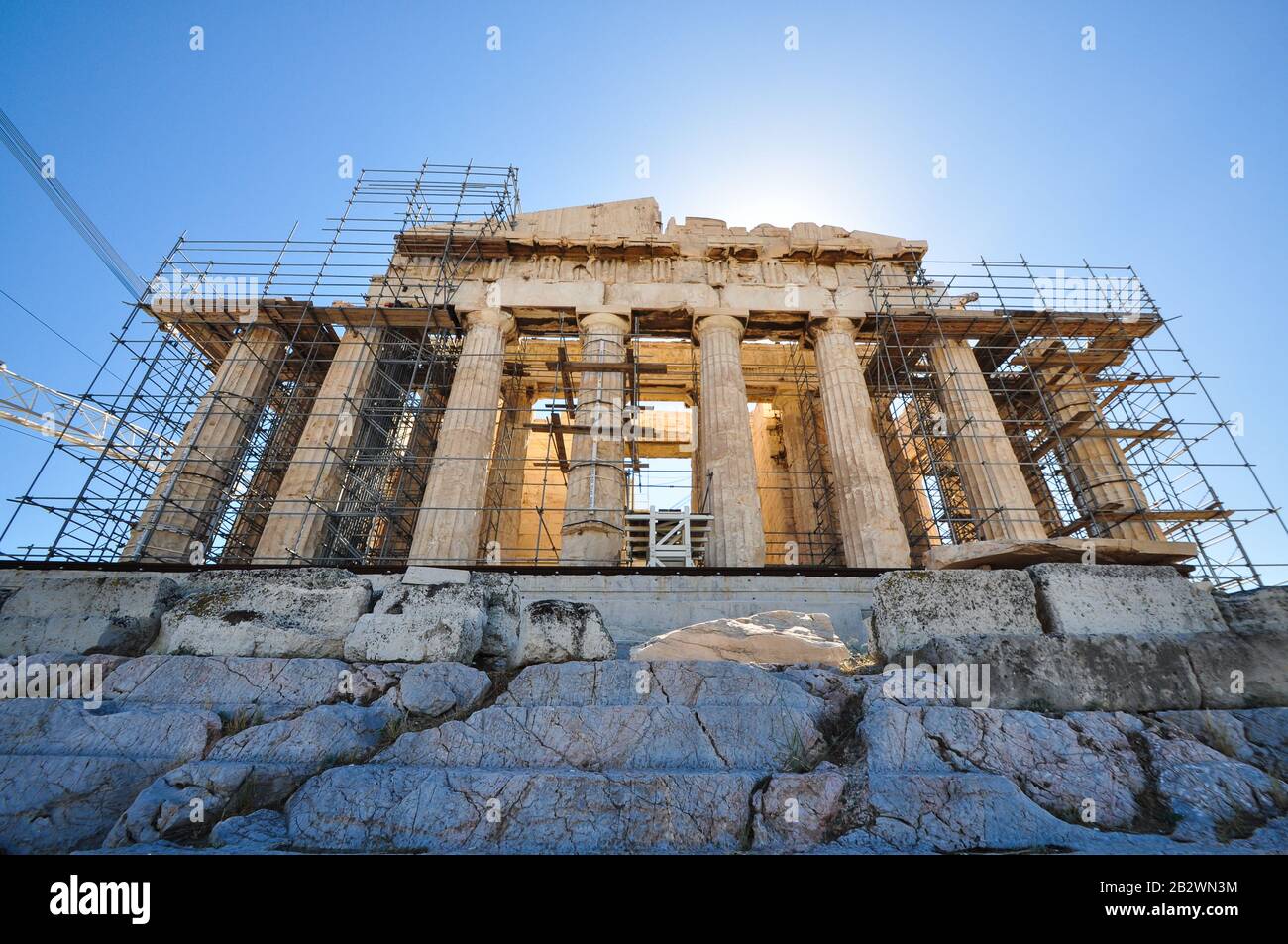 Parthenon greece columns steps hi-res stock photography and images - Alamy