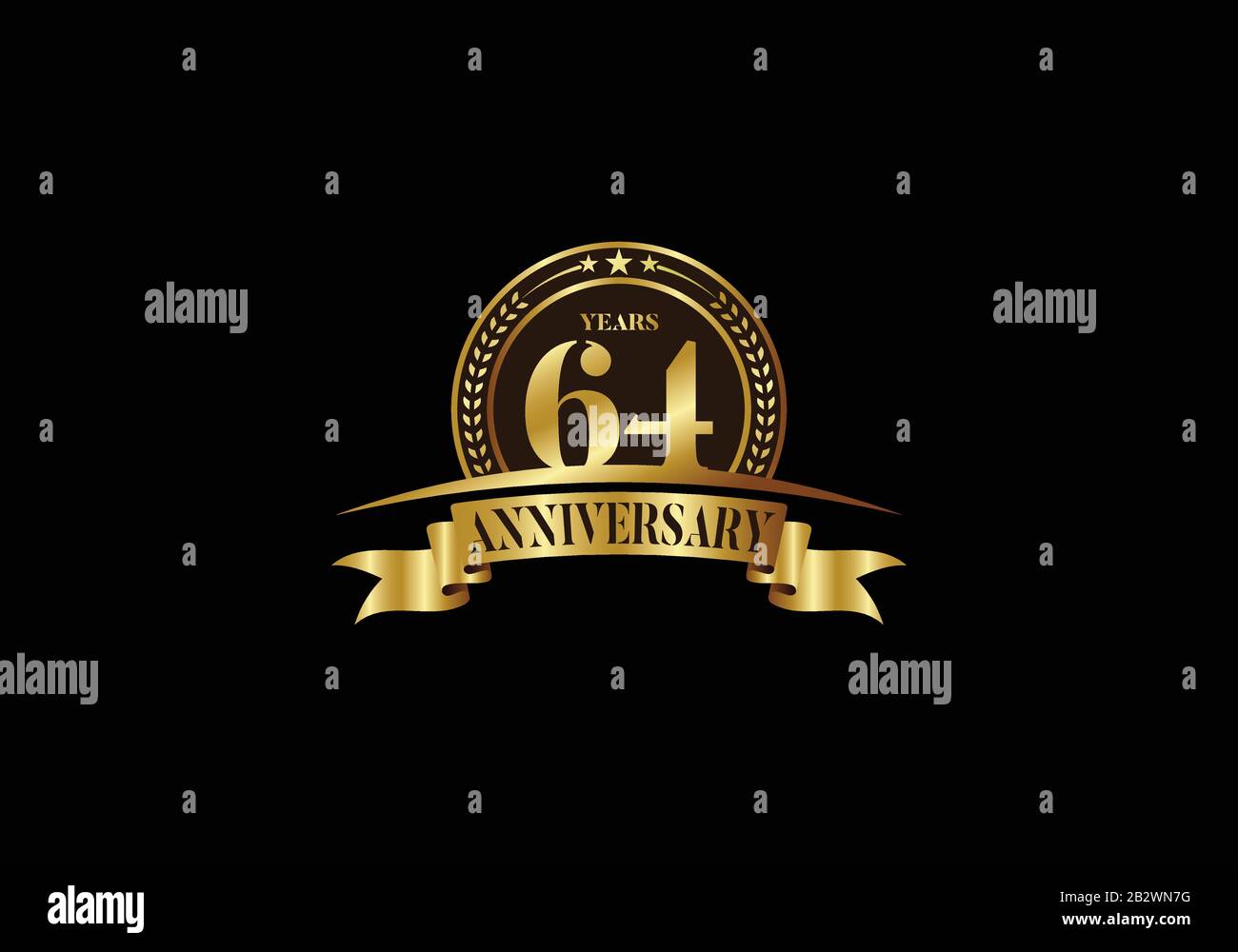 64th logo Stock Vector Images - Alamy