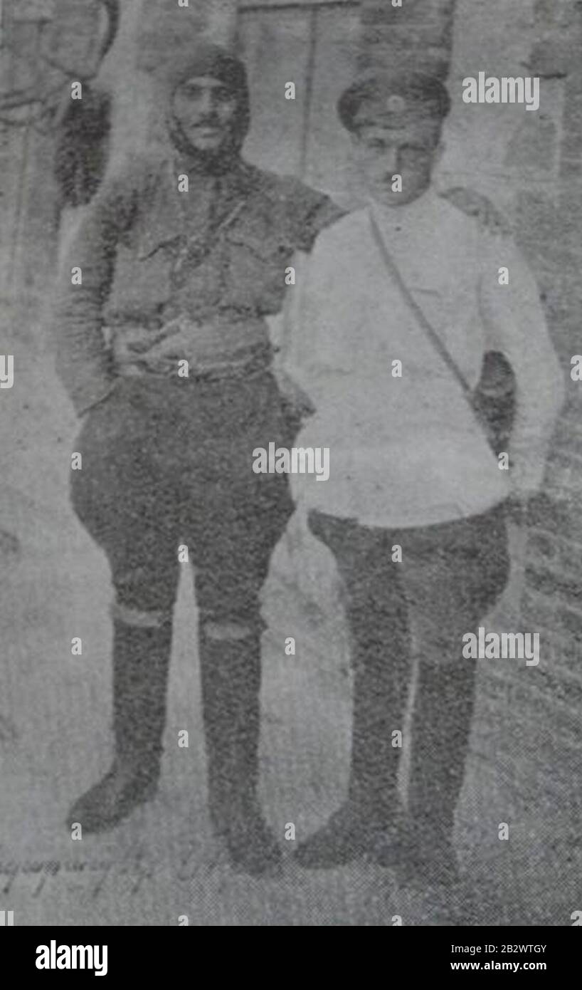 Garegin Nzhdeh Colonel Ruben Narinian fall 1920 Stock Photo - Alamy