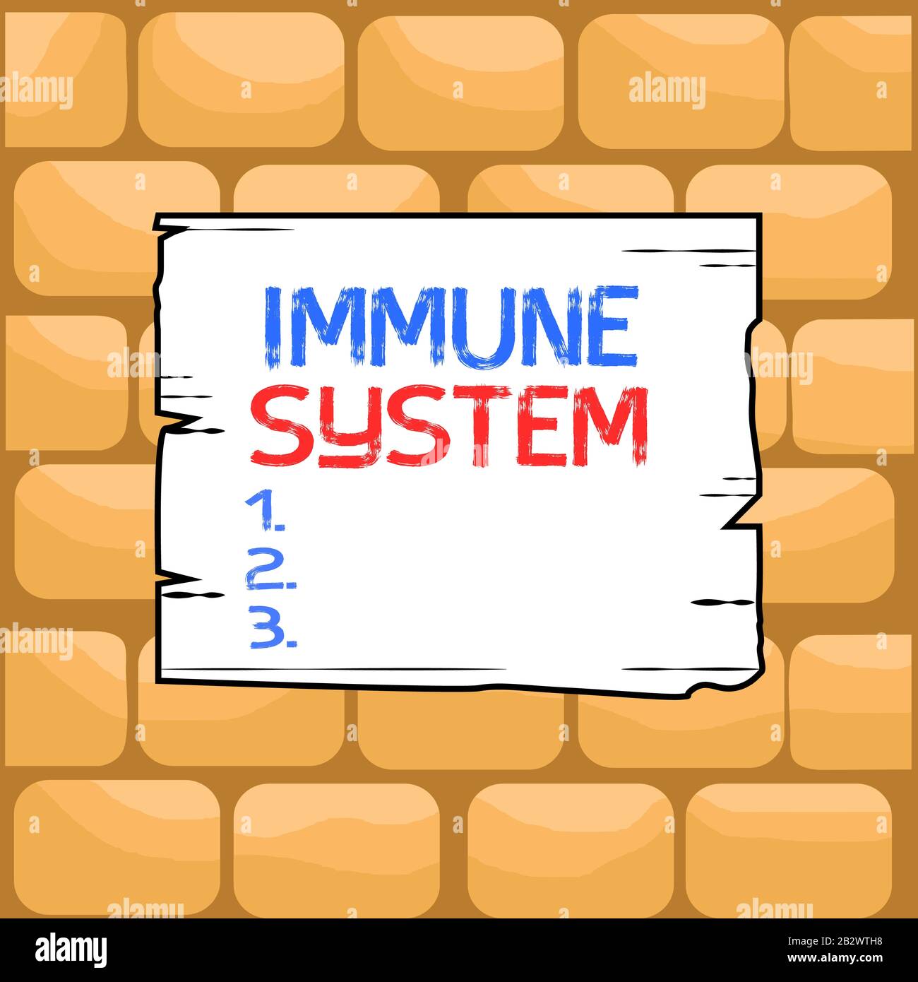 Handwriting text writing Immune System. Conceptual photo host defense ...