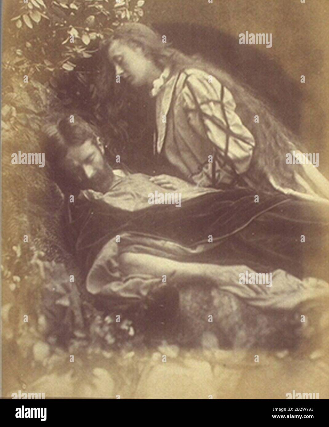 Gareth and Lynette by Julia Margaret Cameron M197400870002 Stock Photo ...