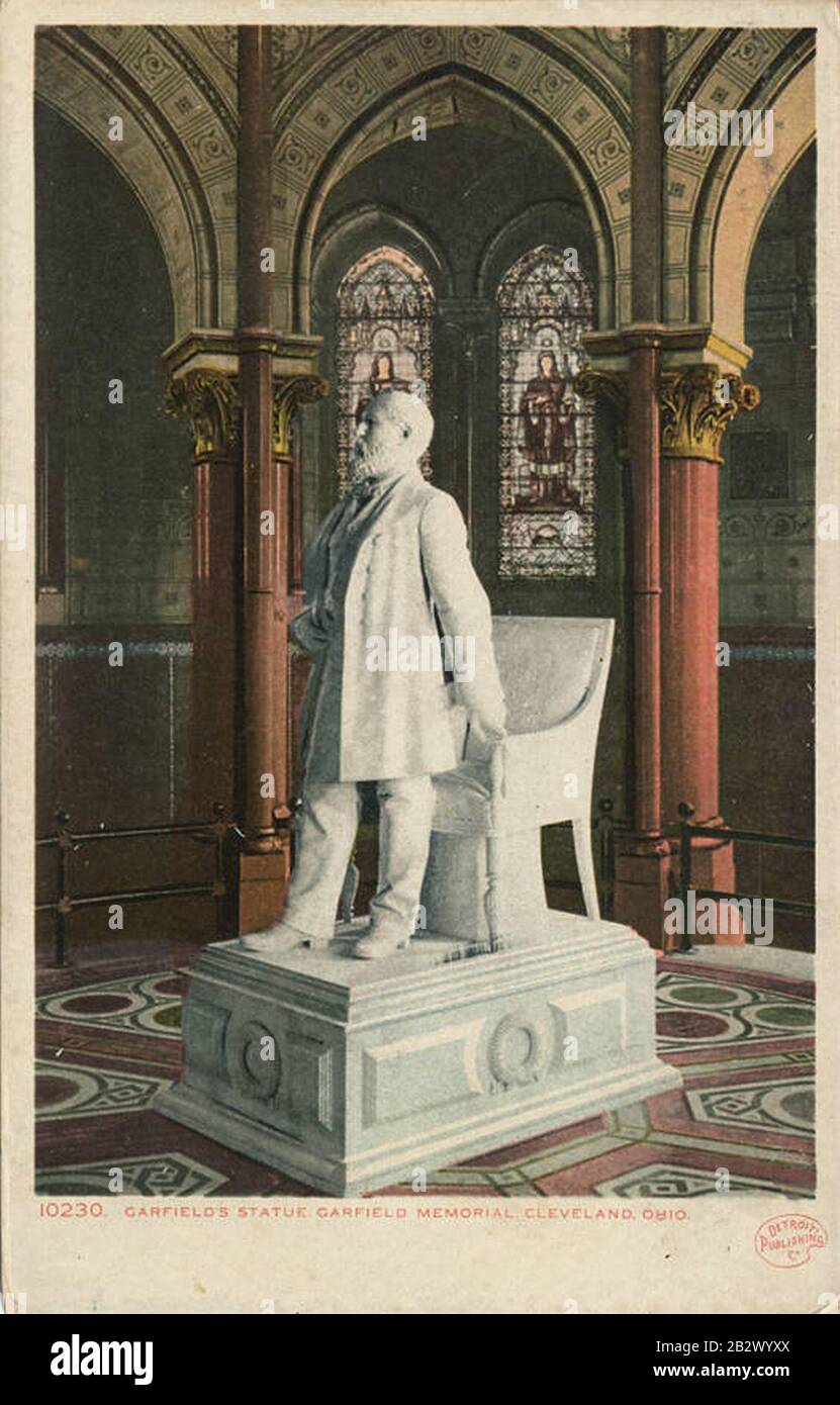 Garfield's Statue, Garfield Memorial Stock Photo - Alamy