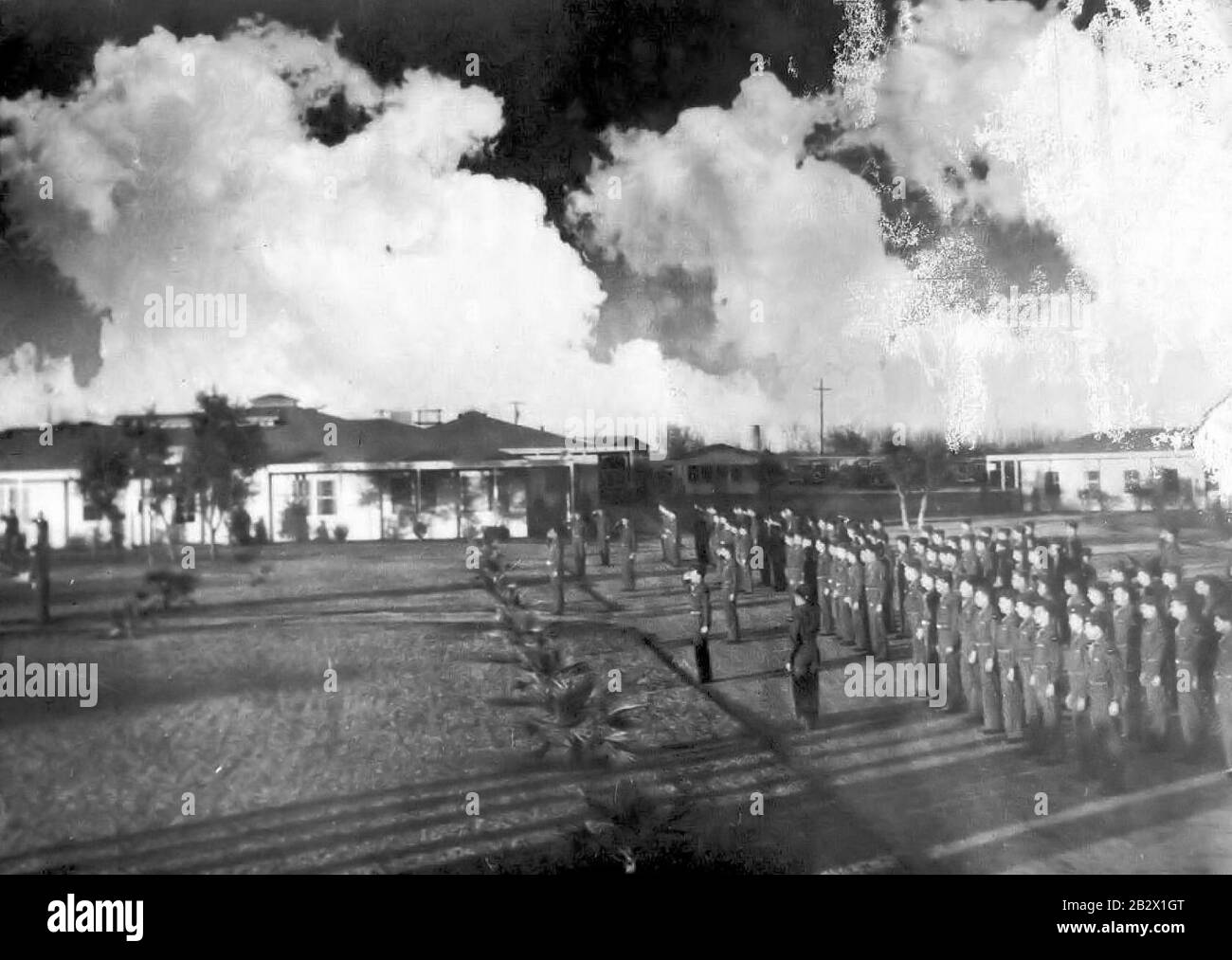 Formation parade Black and White Stock Photos & Images - Alamy