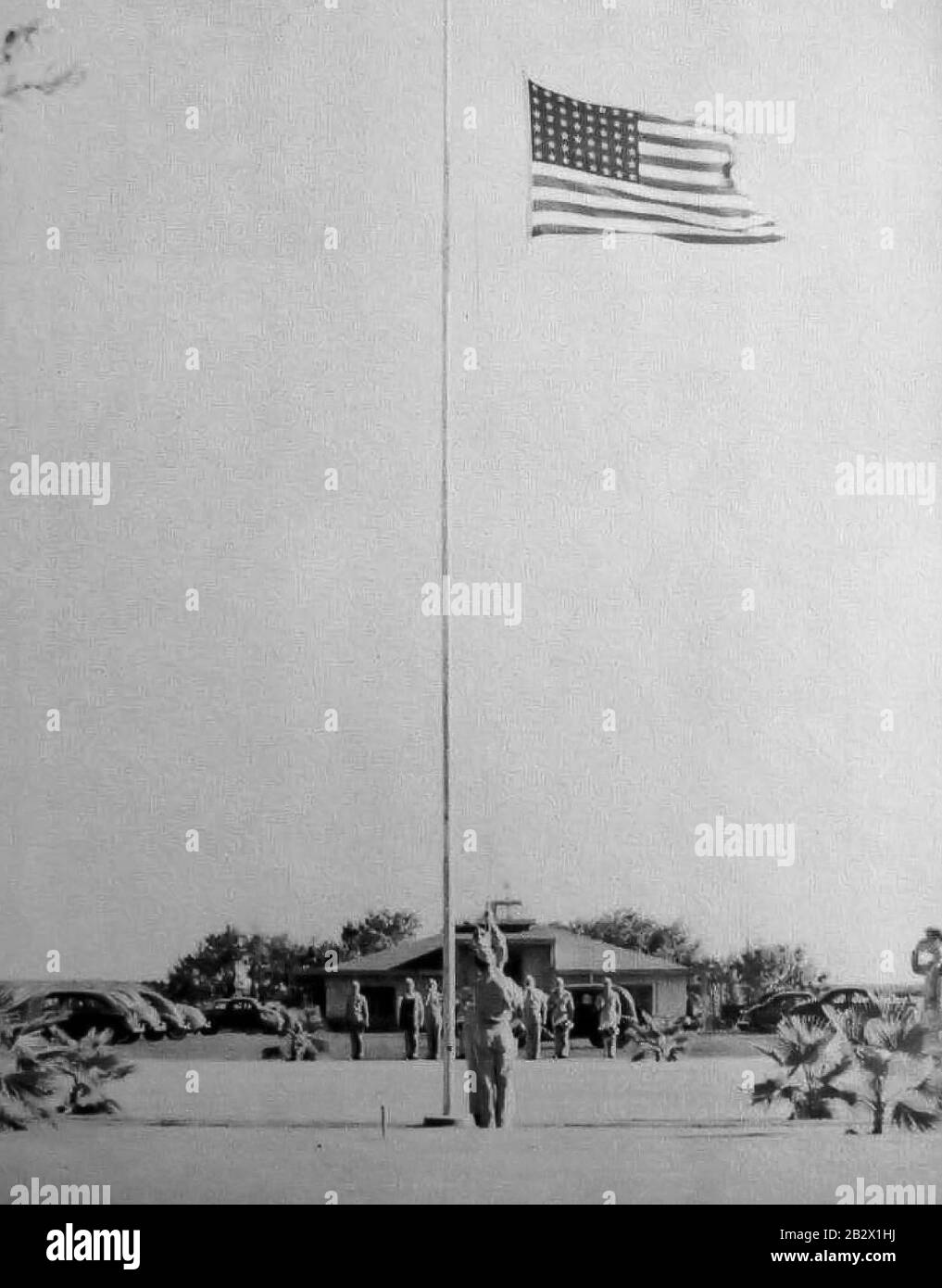 Garner Field - Retreat Ceremony Stock Photo - Alamy