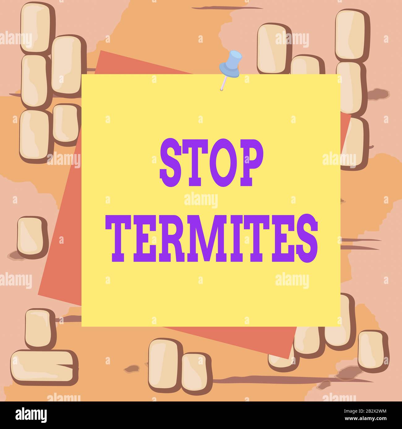 Word writing text Stop Termites. Business photo showcasing prevent a ...