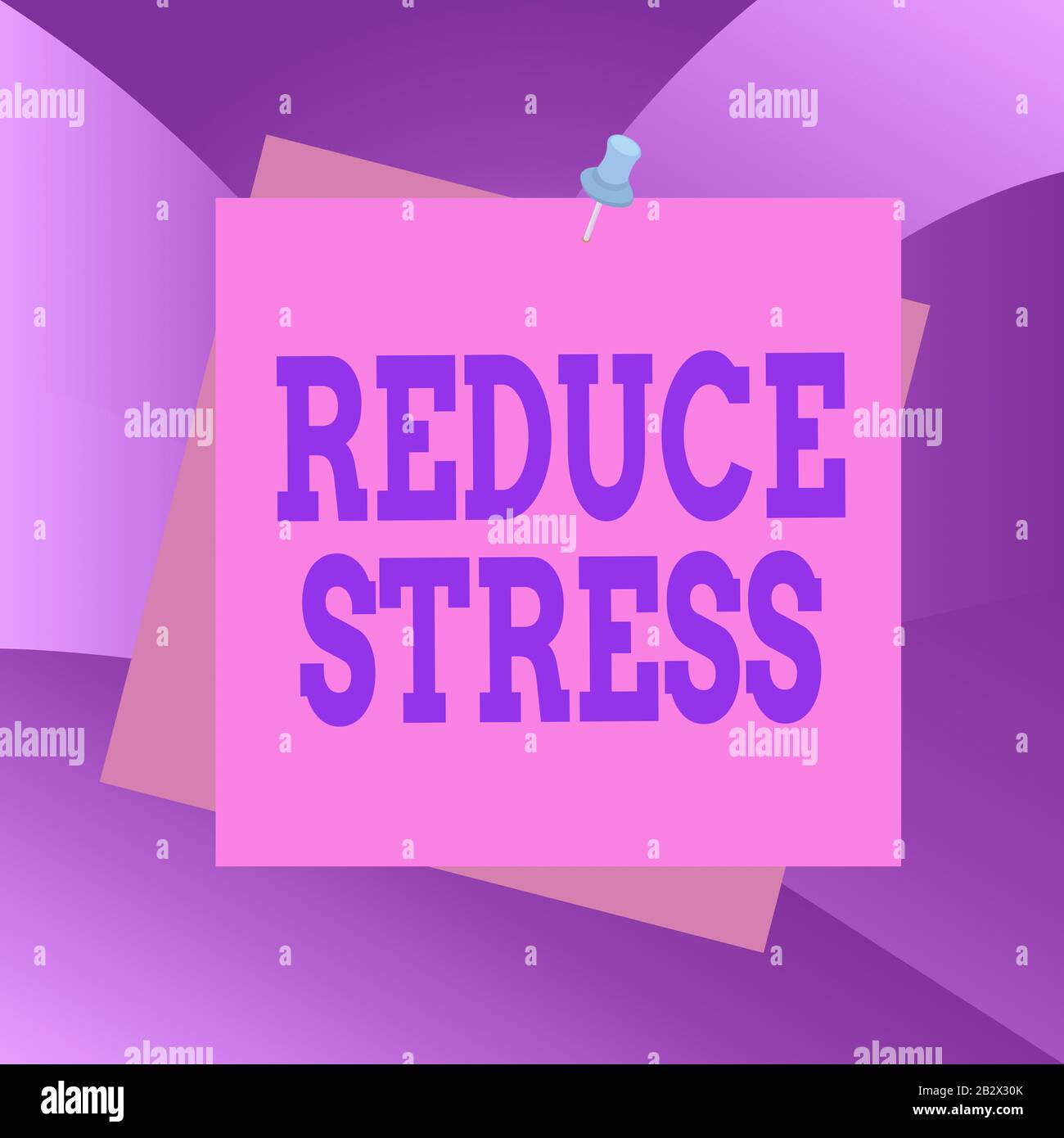 Handwriting text Reduce Stress. Conceptual photo to relieve the tension ...