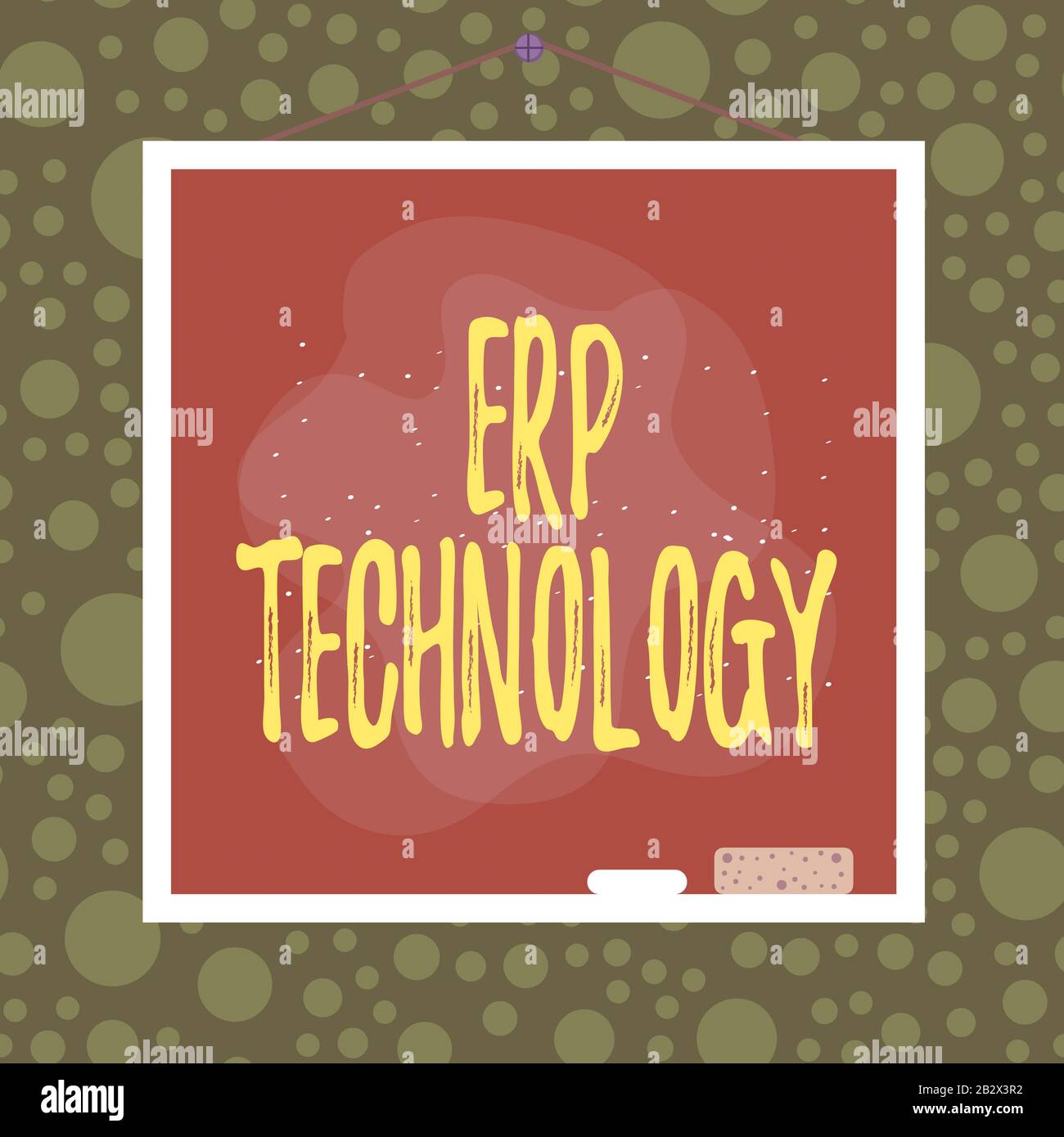 Text sign showing Erp Technology. Business photo showcasing the ...