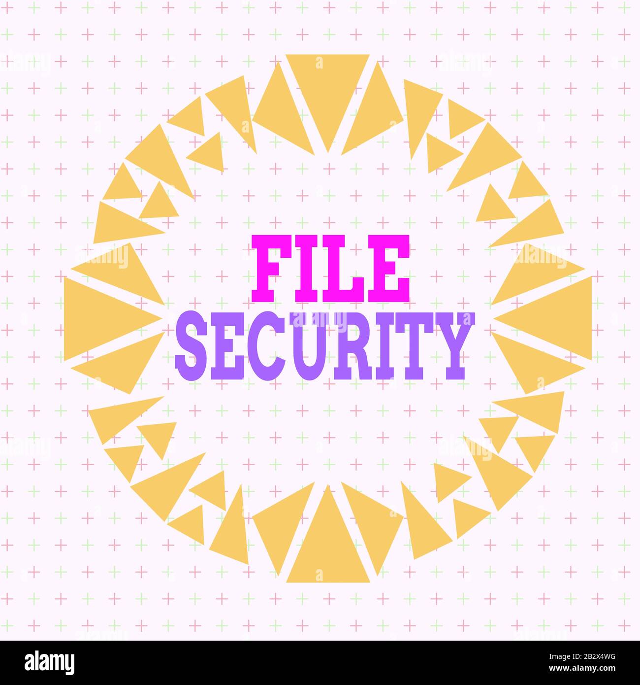Writing Note Showing File Security Business Concept For Protecting