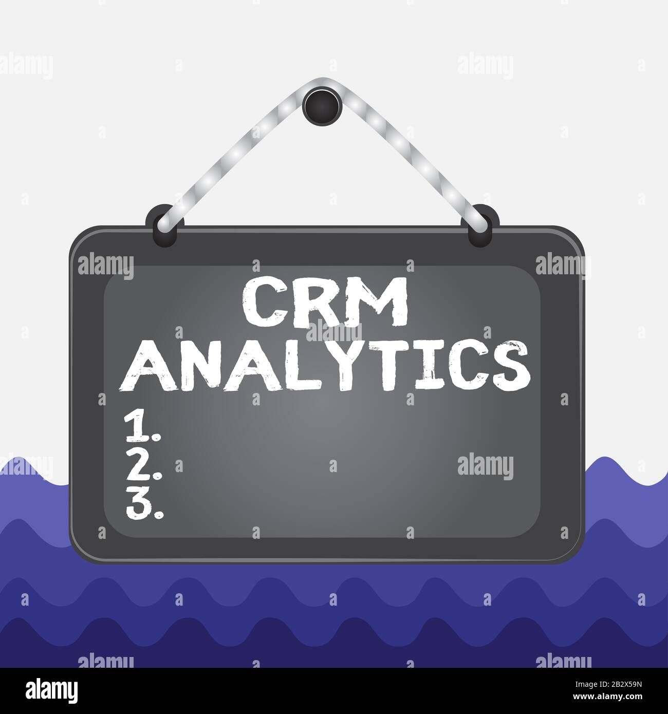 Conceptual Hand Writing Showing Crm Analytics Concept Meaning Applications Used To Evaluate An