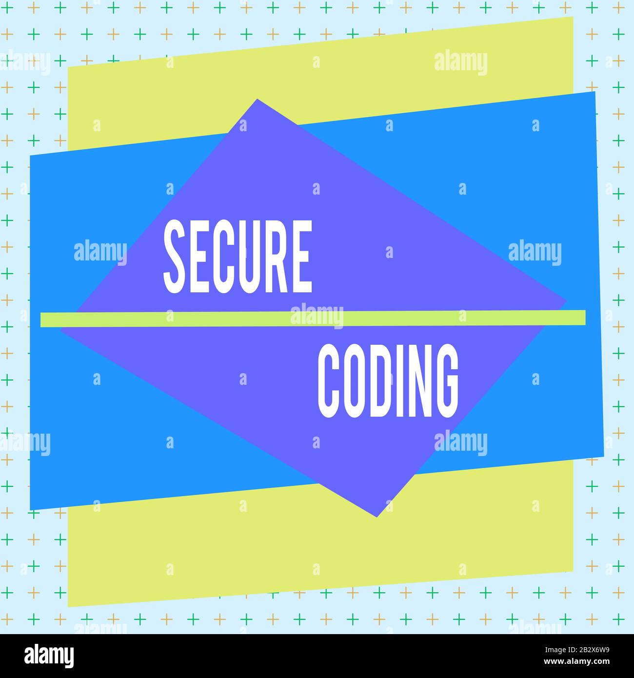 Handwriting Text Writing Secure Coding Conceptual Photo Applied To Avoid The Introduction Of