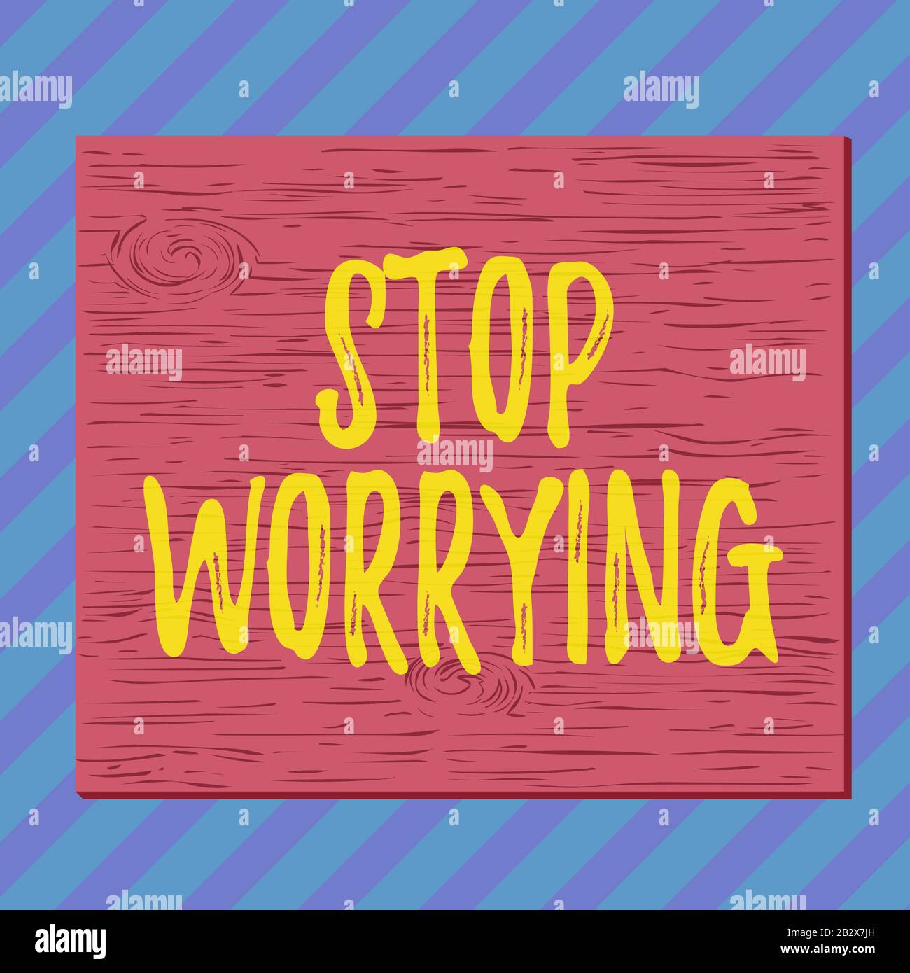 Handwriting text writing Stop Worrying. Conceptual photo stop thinking ...