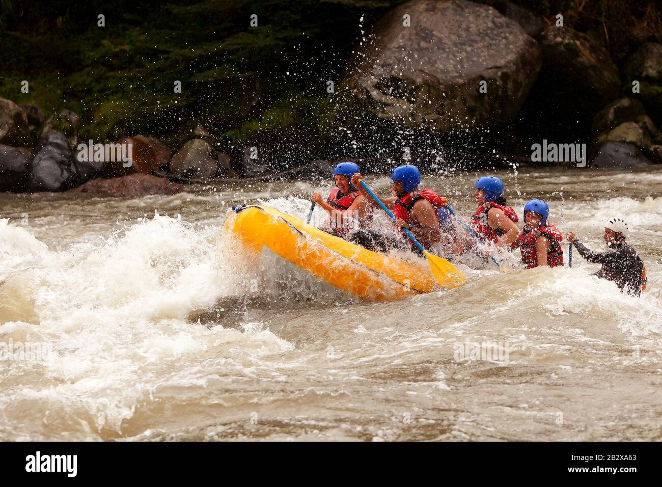 Group Of Mixed Pioneer Male And Lady With Guided By Professional Pilot ...
