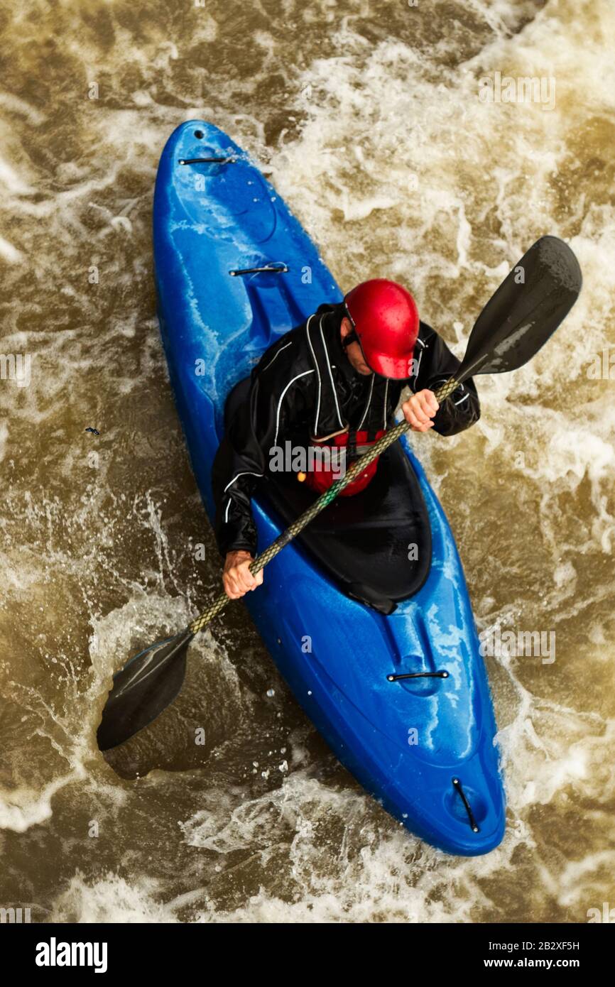 Whitewater Kayaking Position 5 Difficulty Position Stock Photo - Alamy