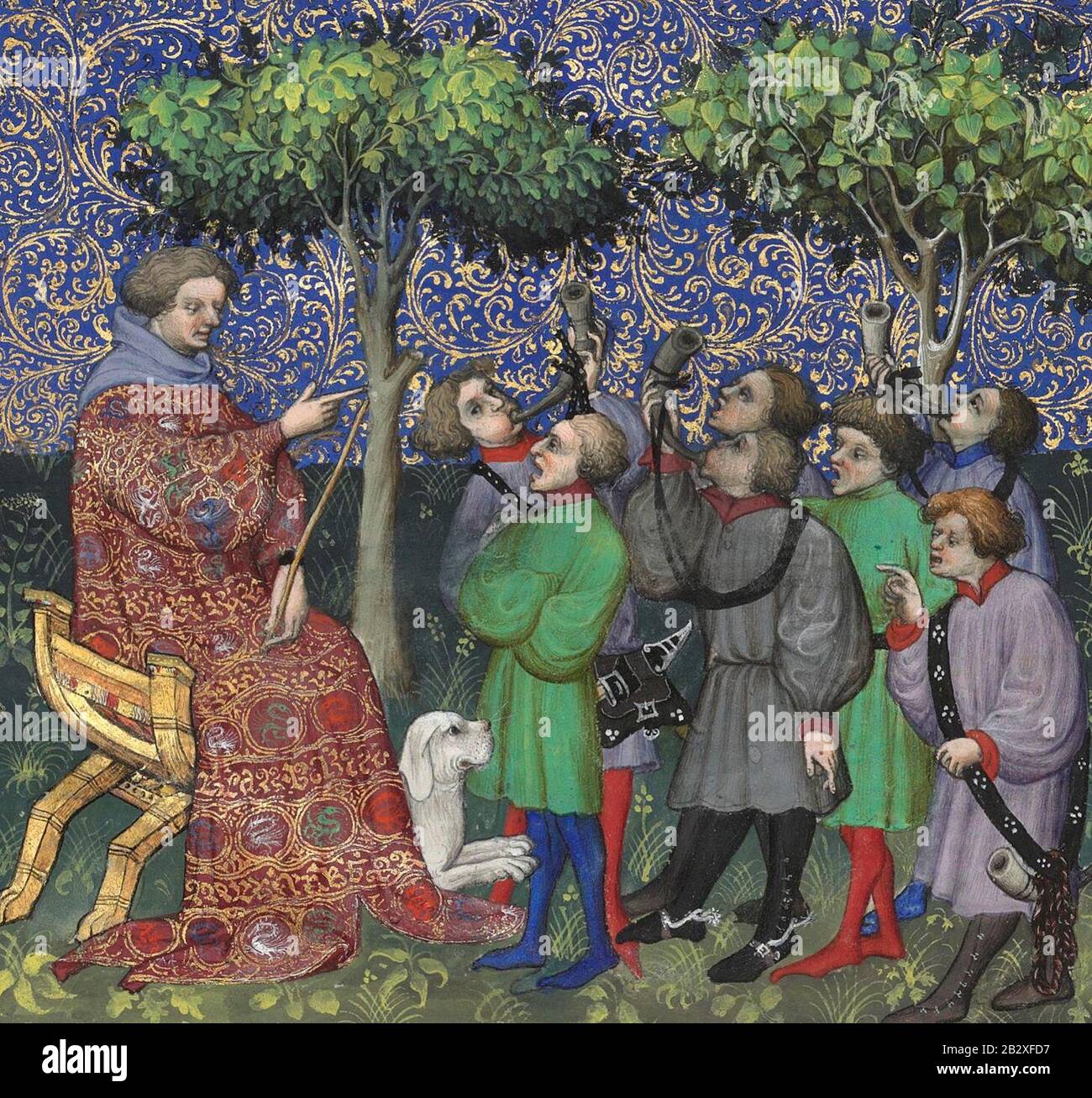 Gaston Fébus 54r Stock Photo - Alamy