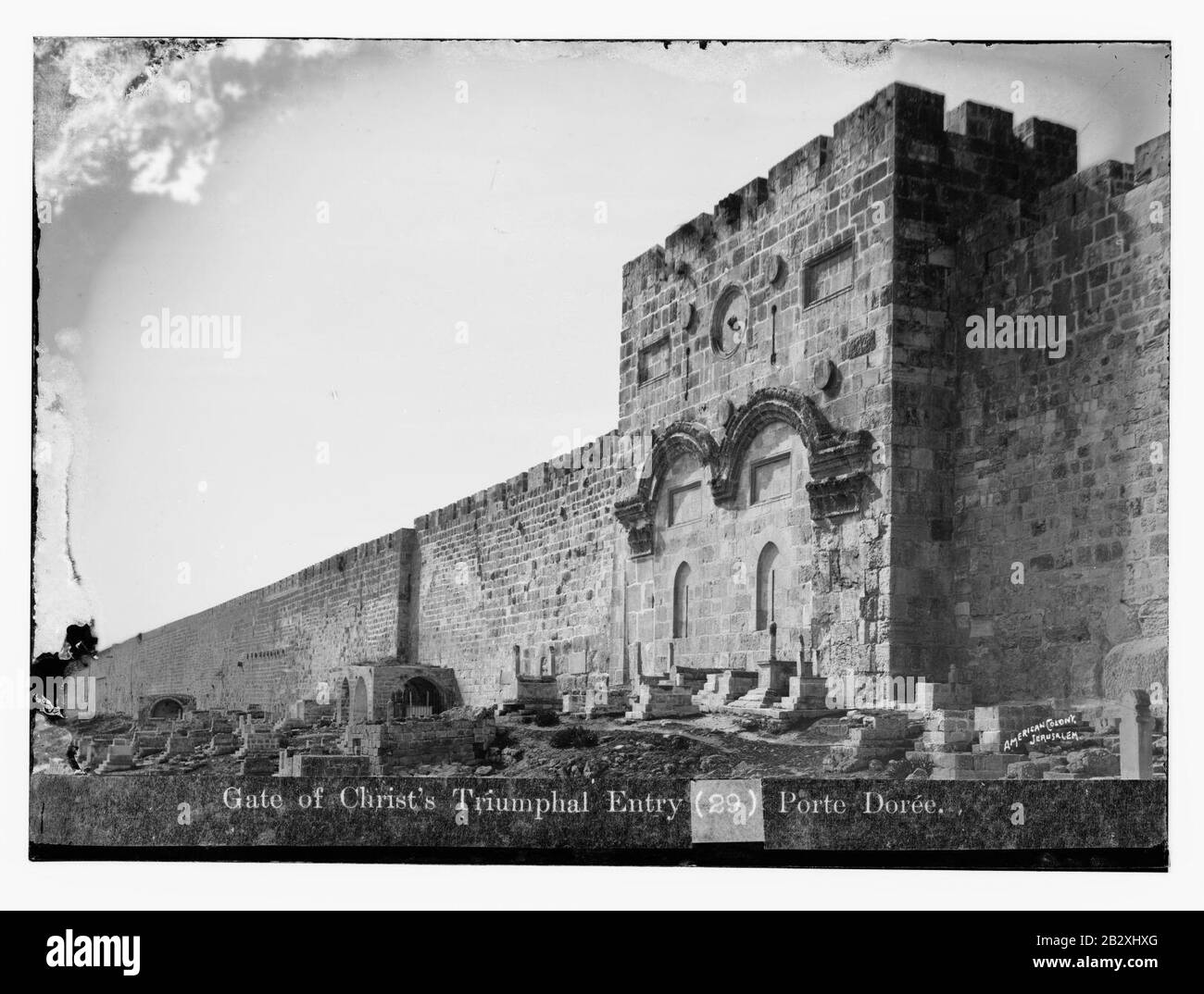 Gate of Christ's triumphal entry Stock Photo - Alamy