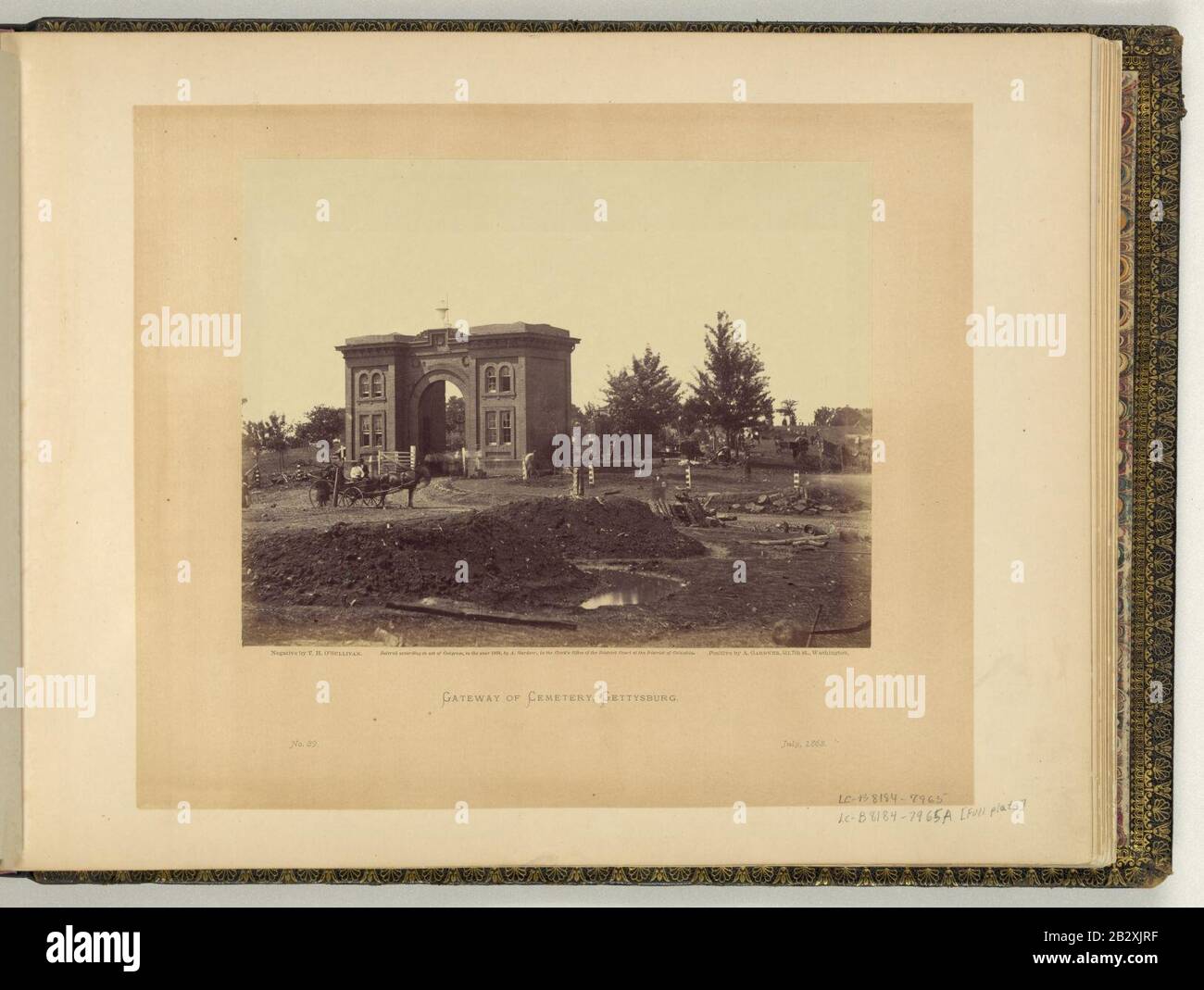 Gateway of cemetery, Gettysburg - negative by T.H. O'Sullivan; positive ...