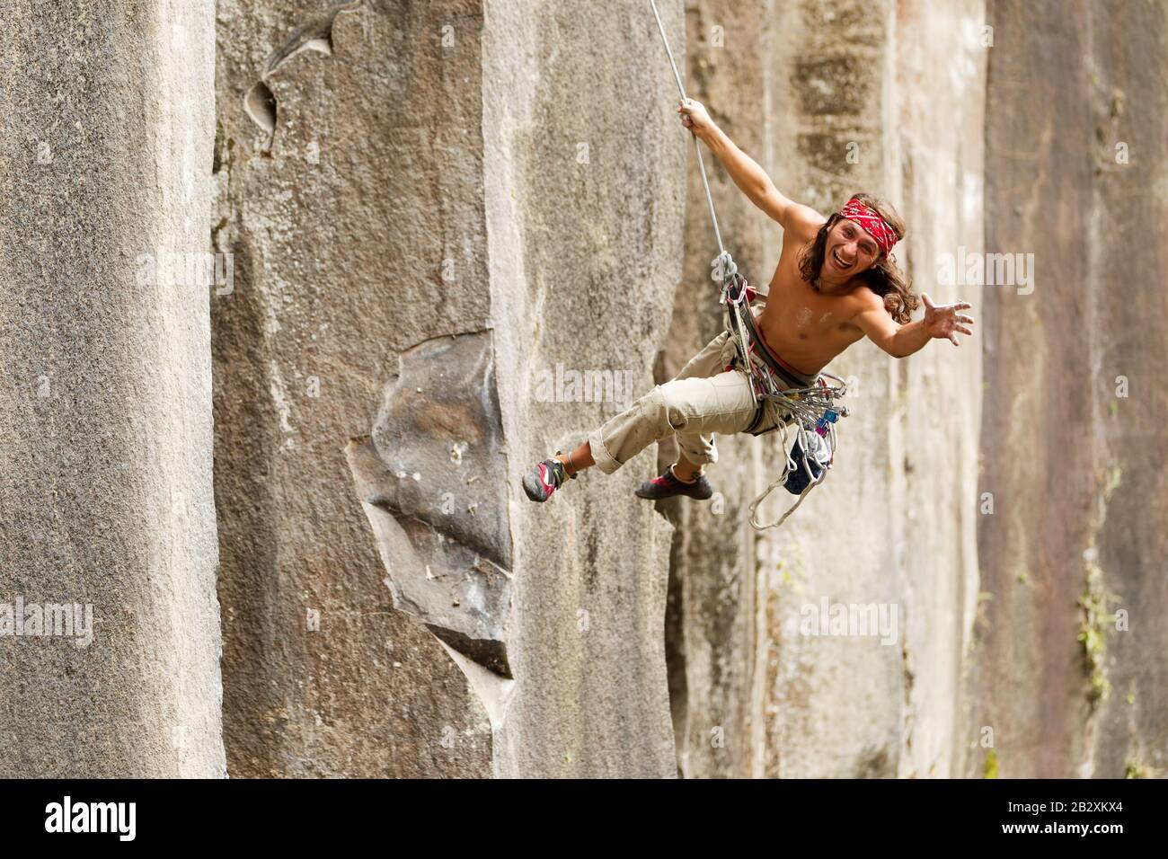 Rock Climber Jump May Very Well Suggest A Lover Running To His ...