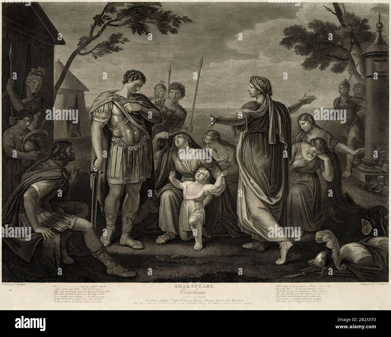 Gavin Hamilton - Coriolanus Act V, Scene III Stock Photo - Alamy