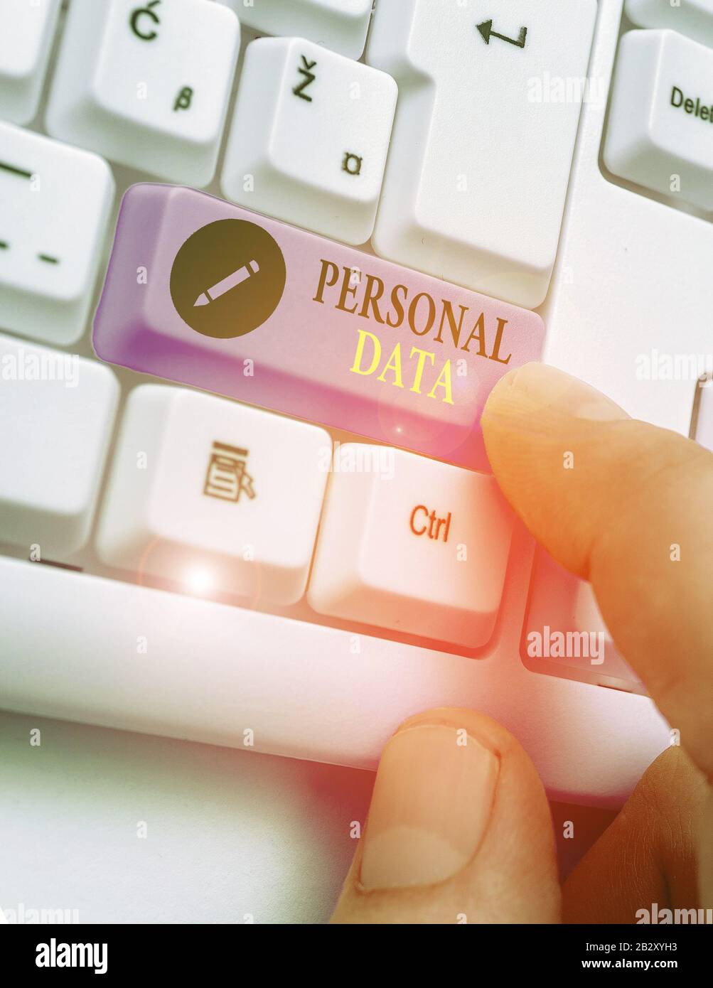 Conceptual hand writing showing Personal Data. Concept meaning ...