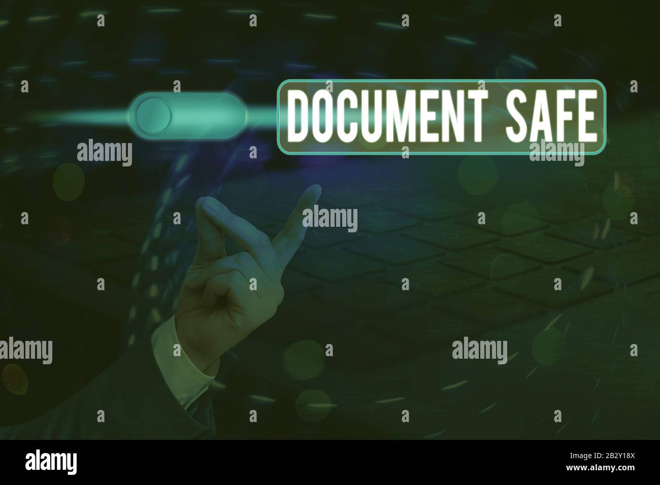 Word writing text Document Safe. Business photo showcasing keep your ...