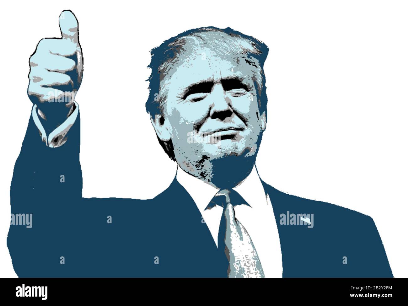 Donald Trump Positive Face Expression Stock Photo - Alamy